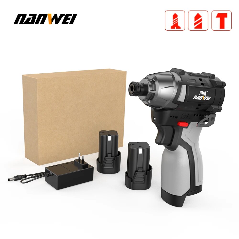 Беспроводной ударный шуруповерт NANWEI 16,8 В NW3A11-2C