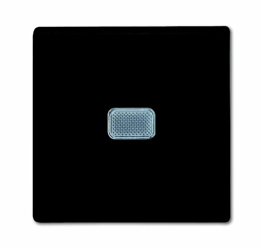ABB BJB Basic 55 Шато (чёрн) Выключатель 1-клавишный с подсветкой, 2CKA001012A2175