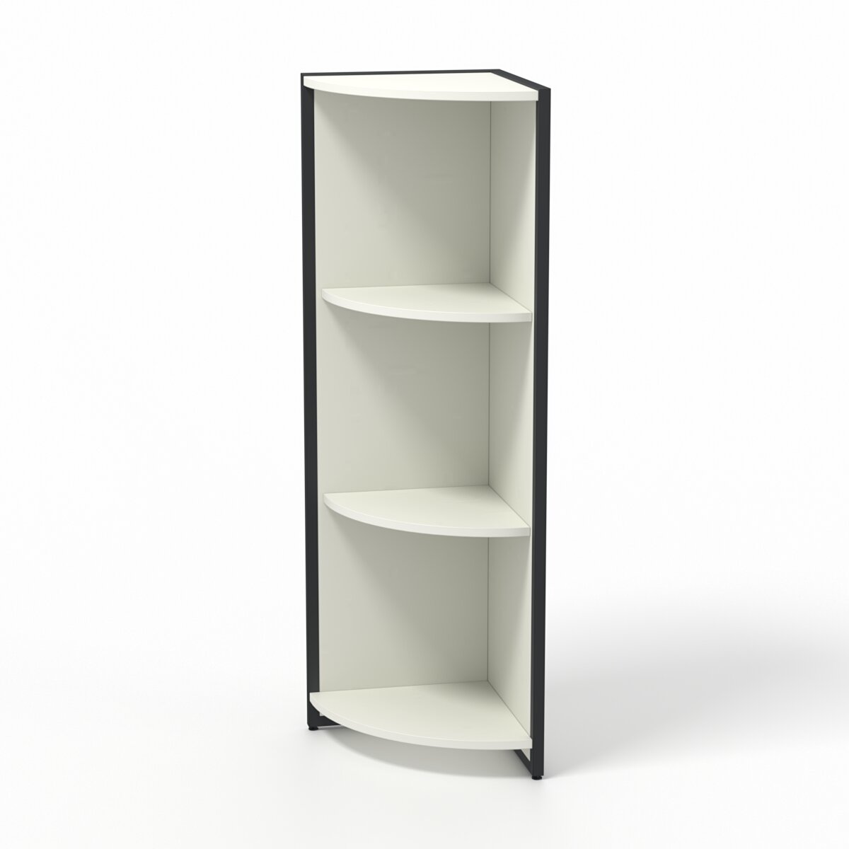 Угловой офисный стеллаж "Вектор" СР-22 "стронг" в стиле лофт, Белый