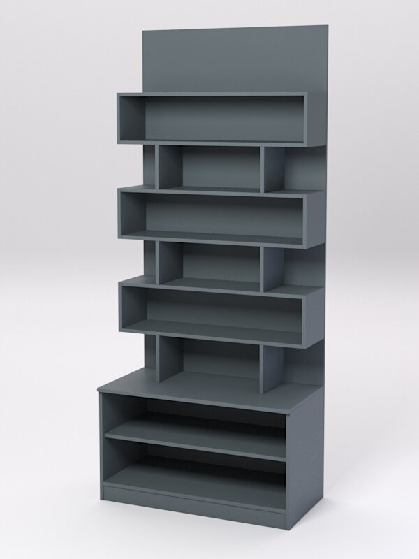 Стеллаж "каскад" №3 для обуви, Темно-серый. Производитель товара - компания Westcom.