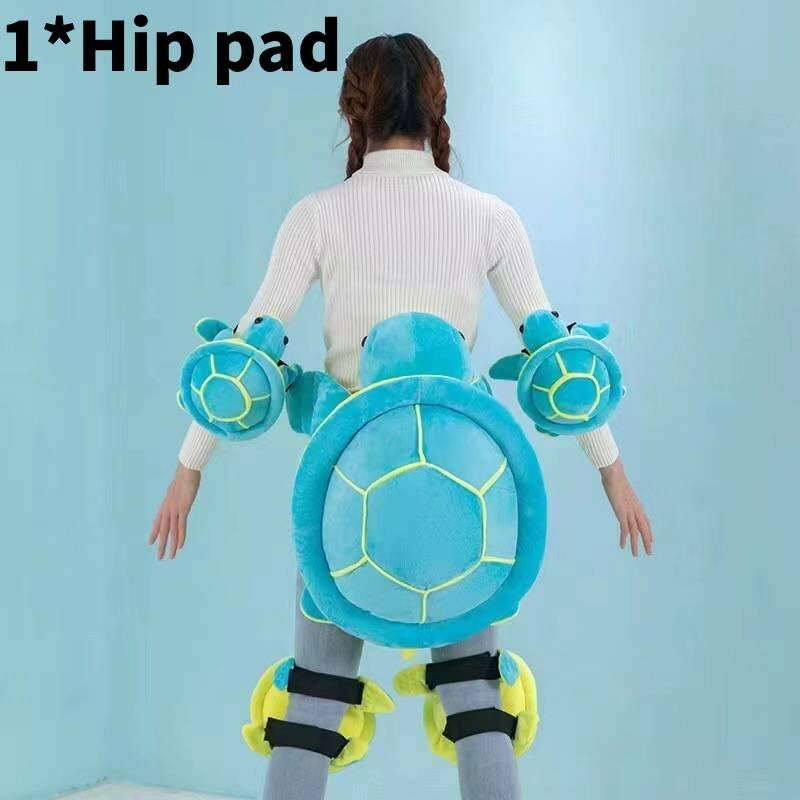 Утолщенные мягкие наколенники с влагозащитным покрытием для зимних видов спорта с символами синий черепаха 40 см