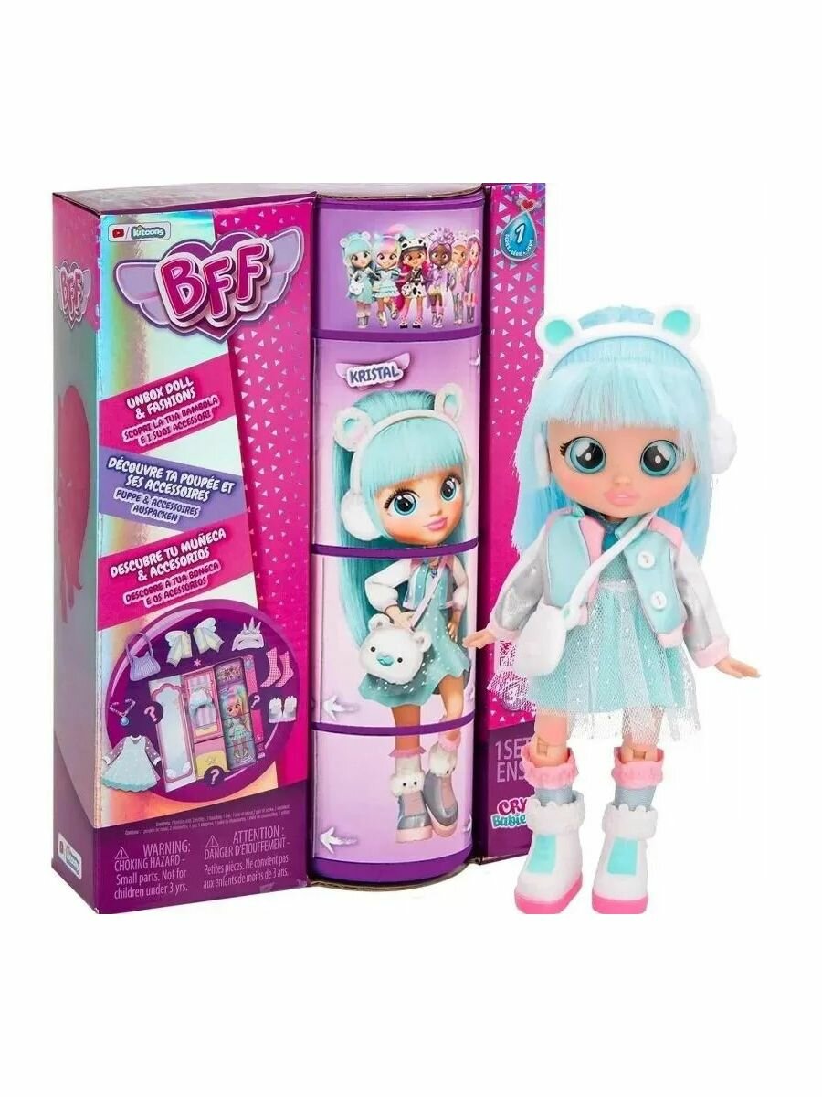 Кукла Tm Toys Cry Babies Bff Kristal DollBFF Kristal и аксессуары для детей 3 года