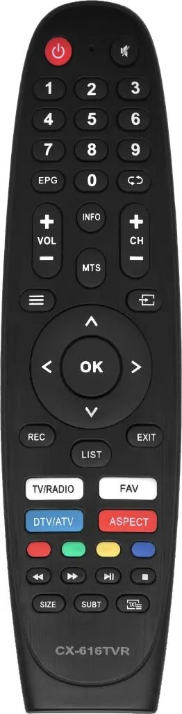 Пульт Huayu CX-616TVR для телевизора TopDevice, MERELY, Aceline