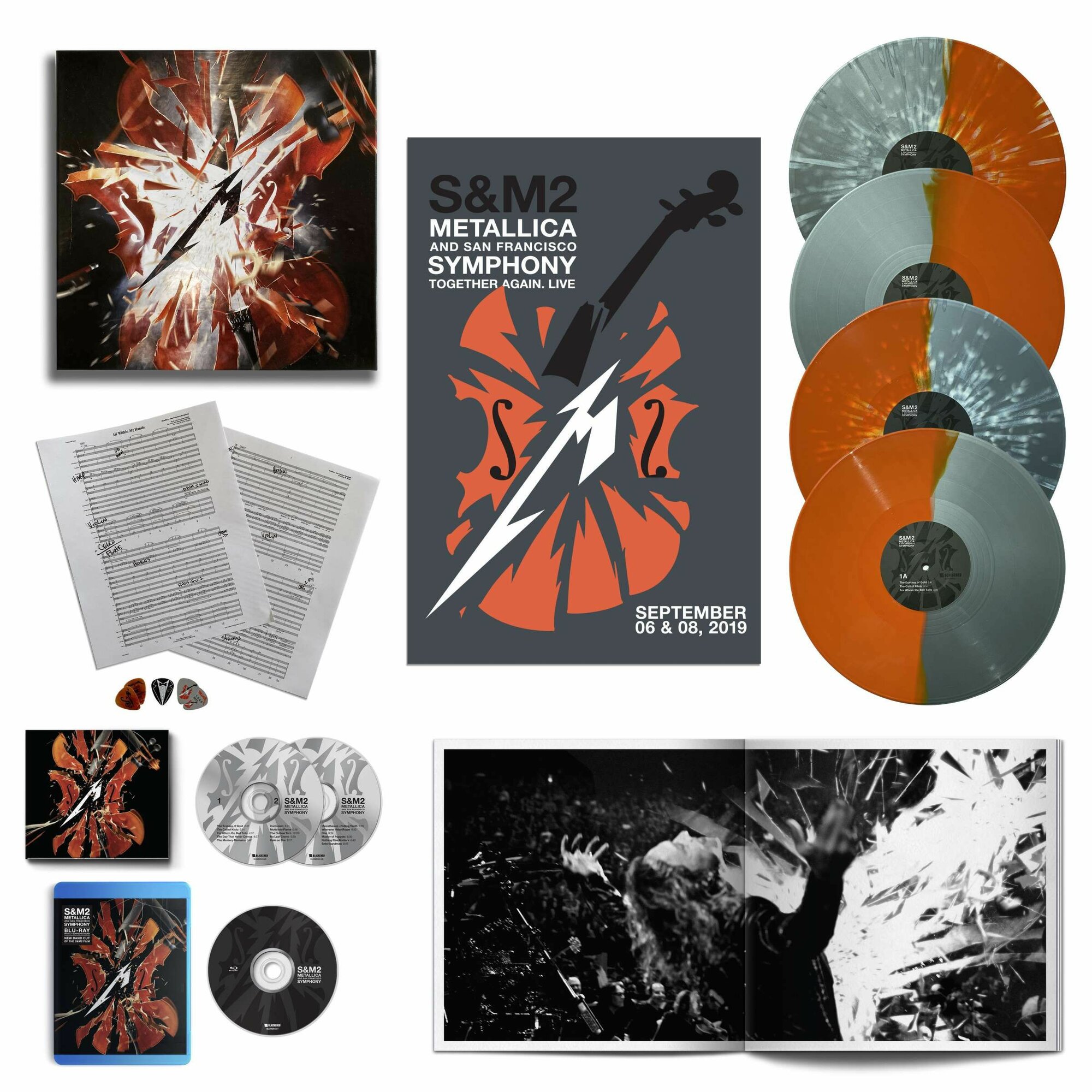 Виниловая пластинка Metallica - S&M2 (Limited Edition Deluxe Box) (Colored Vinyl) (2 CD)