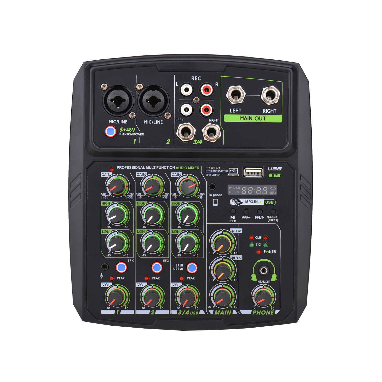 4-канальный аудиомикшер