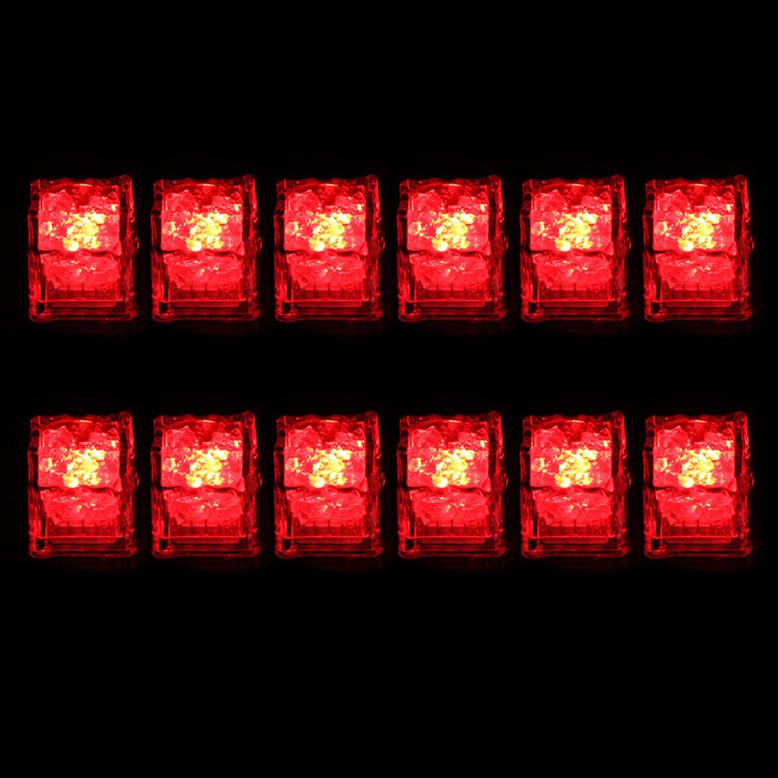 Ледяные кубики для напитков с 7 разноцветными LED подсветкой, водонепроницаемые, для вечеринок, погружаемые
