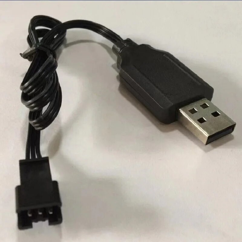 USB-кабель зарядного устройства для литиевой батареи 7,4 В для 1/12 MN радиоуправляемых автомобилей серии MN-D90 MN99s MN99, зарядный провод, сменный шнур, аксессуары