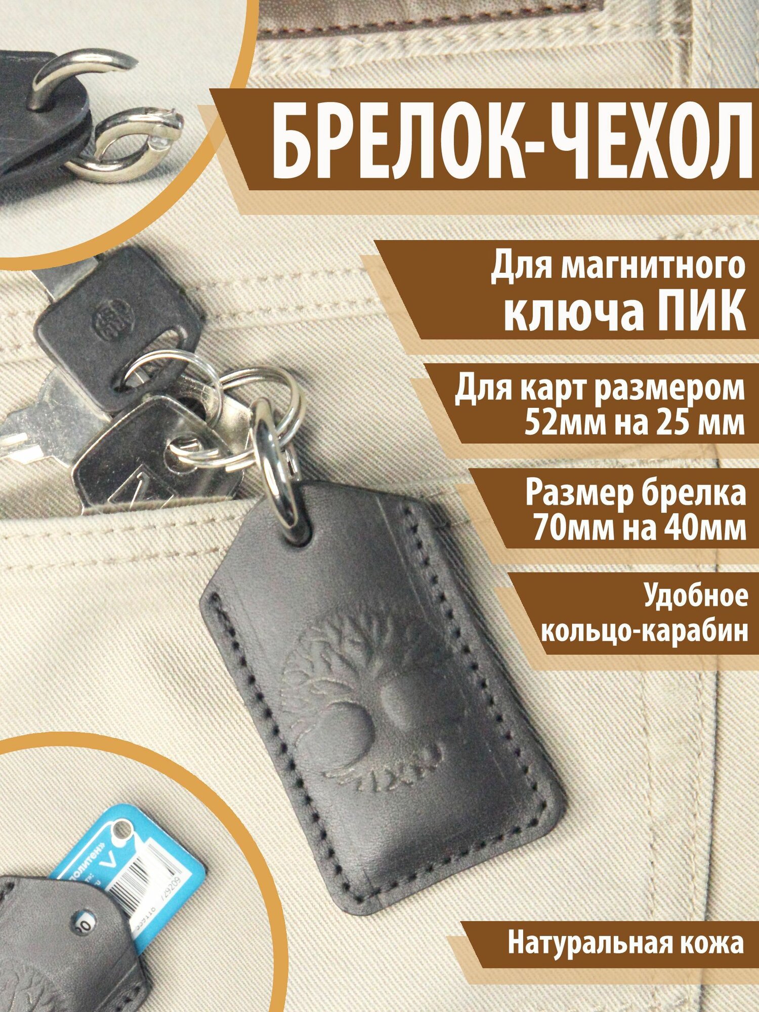 Чехол-брелок "Дерево жизни" для карт ПИК, Тройка, Стрелка, Подорожник, домру, для магнитных карт AIRTAG, ISBC для противоугонной метки Starline, Pandora и для платежных стикеров.