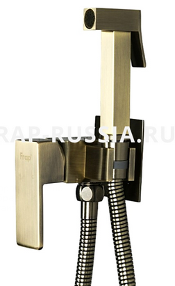 F7506-4 Гигиенич. душ со смес. бронза