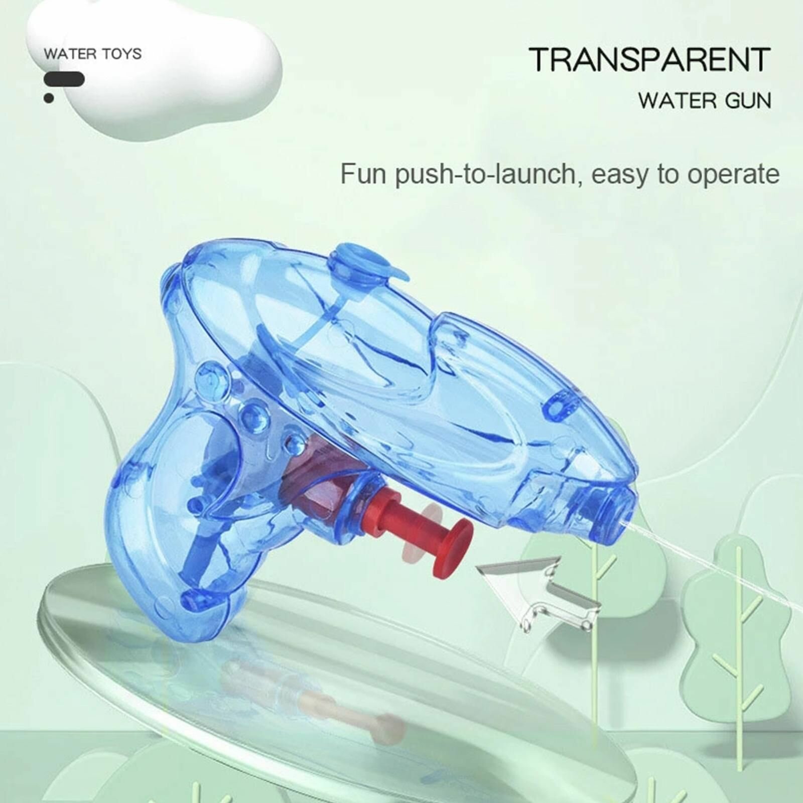 Портативная мини-игрушка с водяным пистолетом для детей, игрушечный водяной пистолет для бассейна