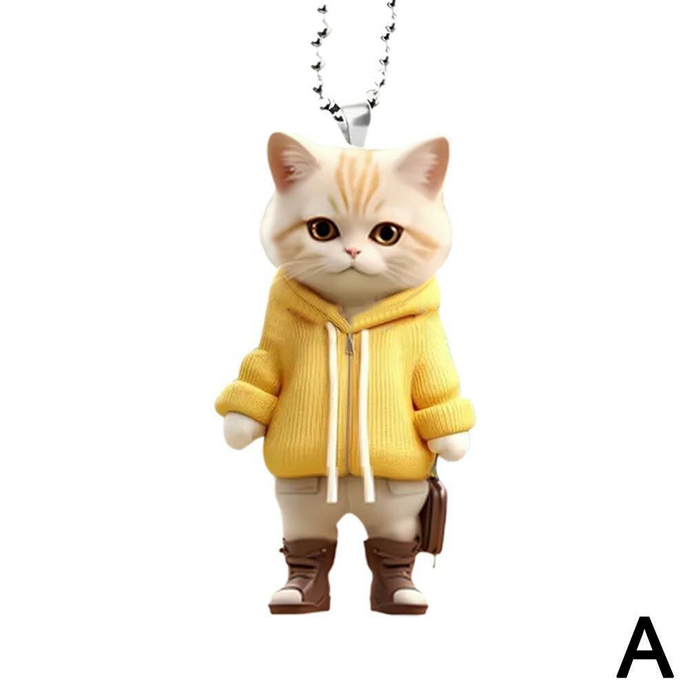 Акриловый креативный кулон в виде кошки