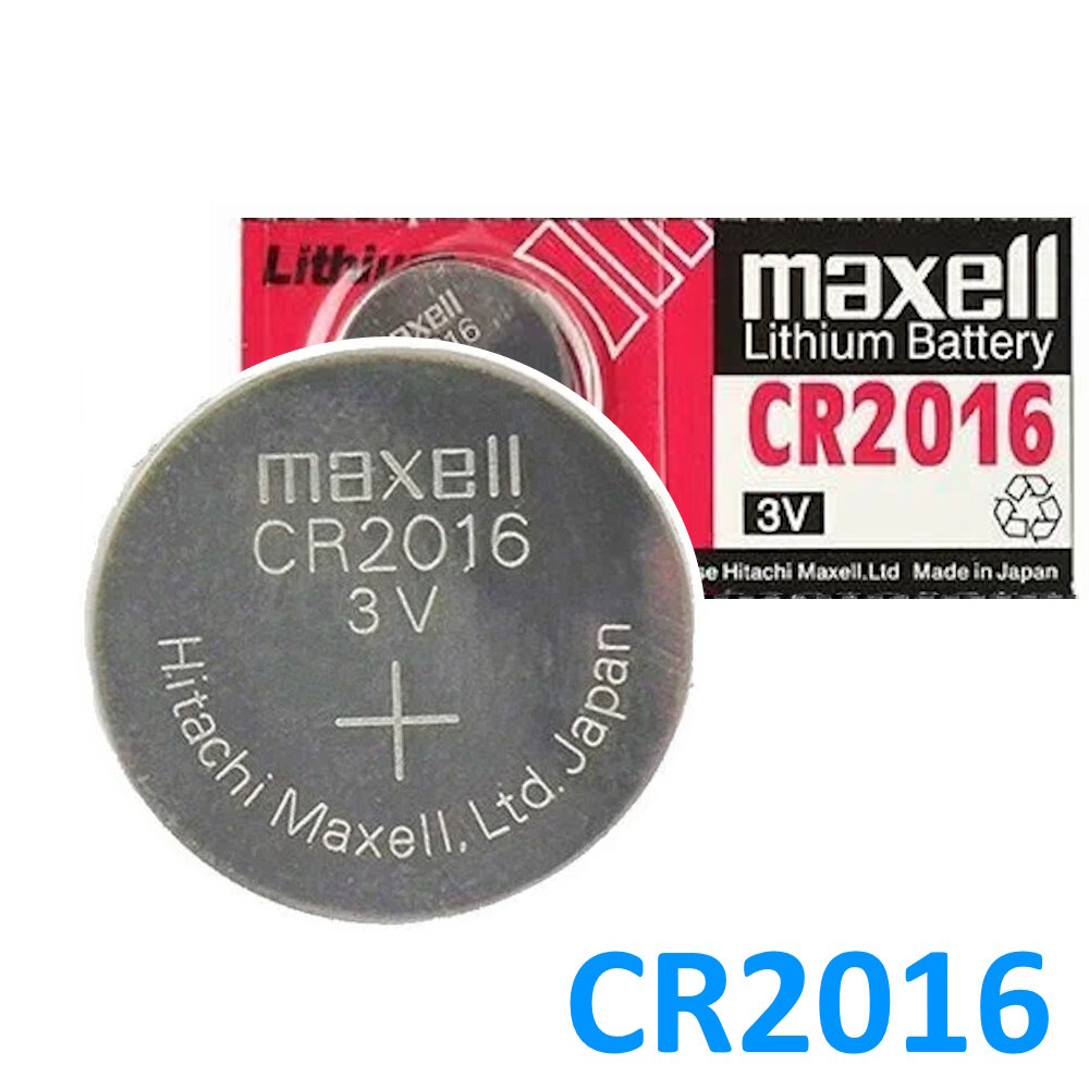 Батарейка дисковая CR2016 литиевая 3V Maxell LITHIUM - 1шт (Япония)