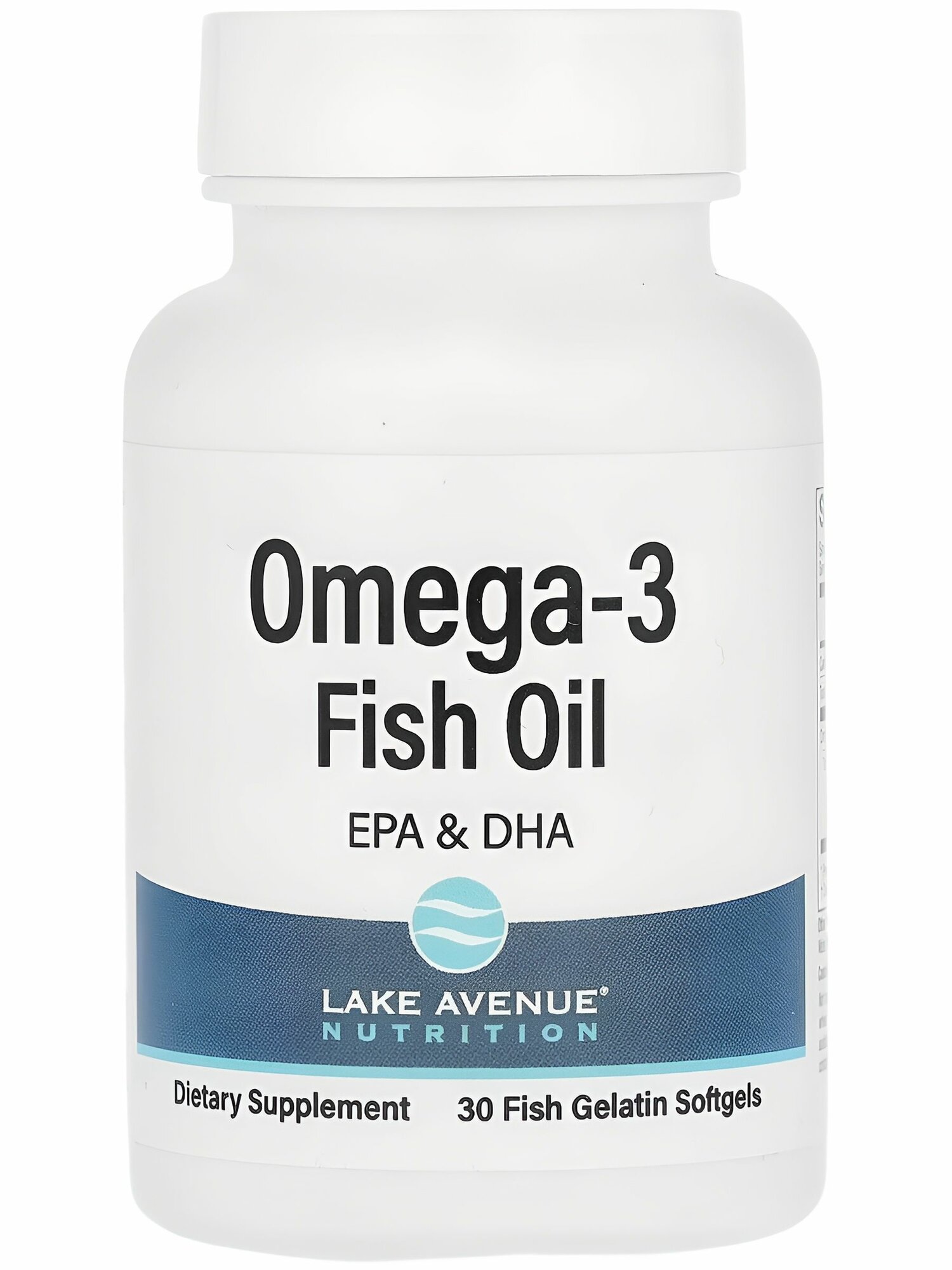 Омега 3 Lake Avenue 30 капсул, для поддержки сердца, сосудов и зрения