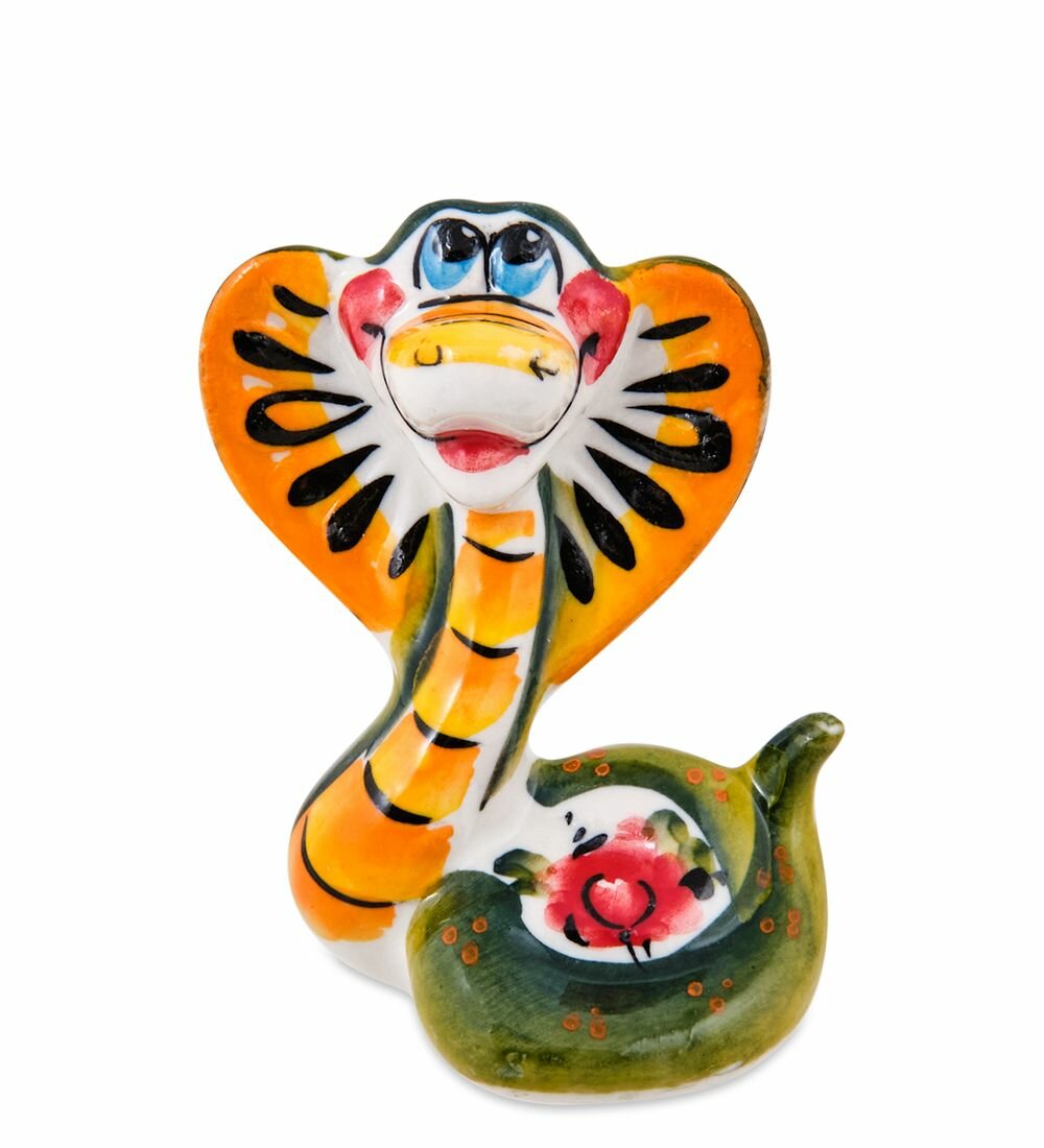 Фигурка "Кобра Маня" цв. (Гжельский фарфор)