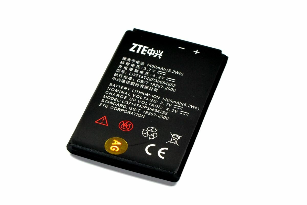 Аккумулятор для ZTE Li3714T42P3h654252/U809/V809 1400 мАч