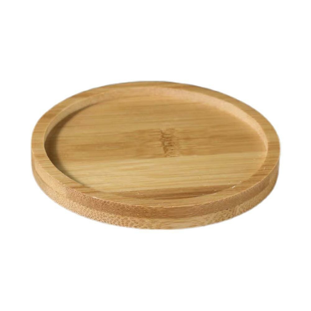 Ретро круглая деревянная подставка под чашку