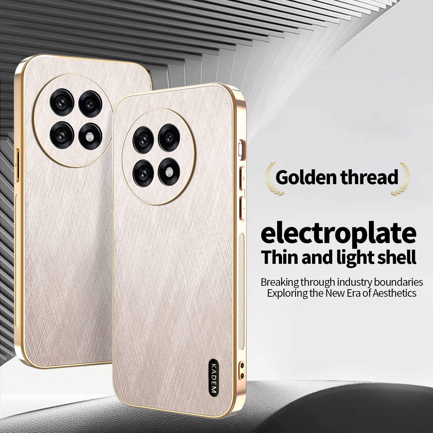Чехол для OnePlus 13R / Ван Плюс 13Р / Оне Плас 13Р / OnePlus ACE 5 Pro / OnePlus ACE5, глянцевая поверхность, пластик, защита камеры, ударопрочный, OnePlus, OnePlus 13R, чехол-кардиомонитор, golden
