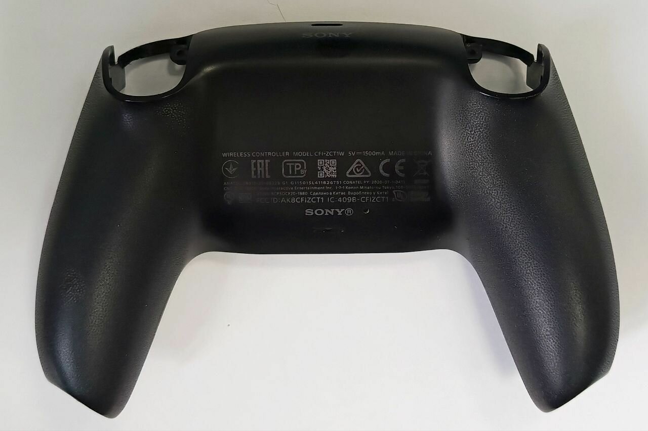 Нижняя часть корпуса контроллера Sony PlayStation 5 DualSense черный (с разбора)