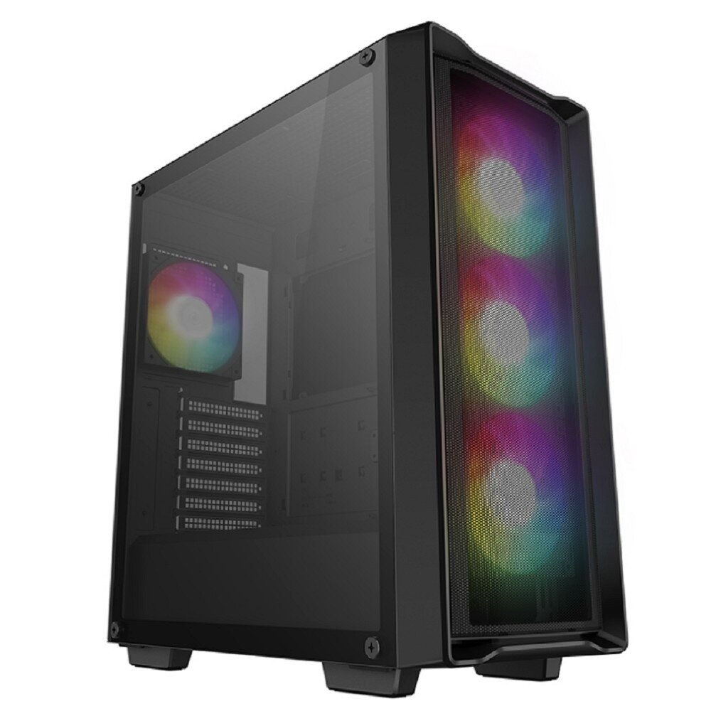 Корпус для компьютера Корпус Deepcool CC560 Mesh V2 черный без БП ATX 4x120mm 5x140mm 2xUSB3.0 audio bott PSU