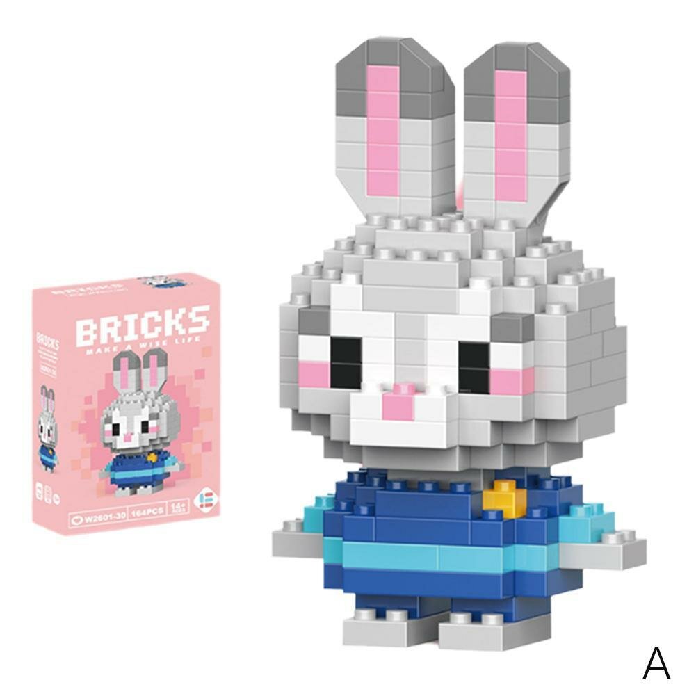 Джуди Рэббит Игрушечные блоки, Совместимо с микро-кирпичиками LEGO
