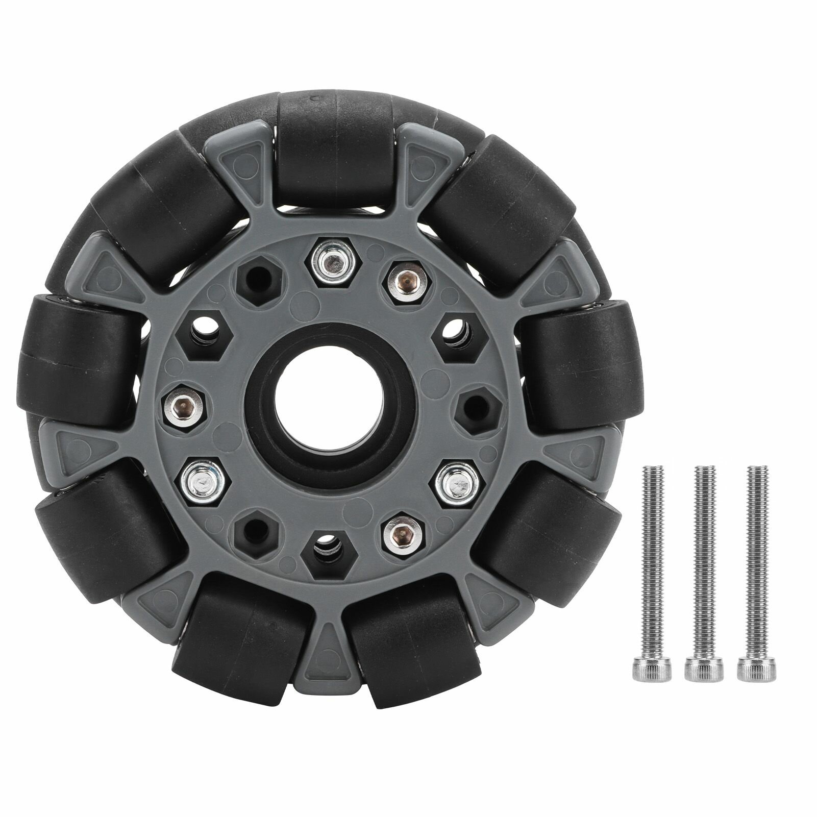 Прочные нейлоновые резиновые подшипниковые ролики 100 мм, колеса Omni для гоночного колеса робота 14041