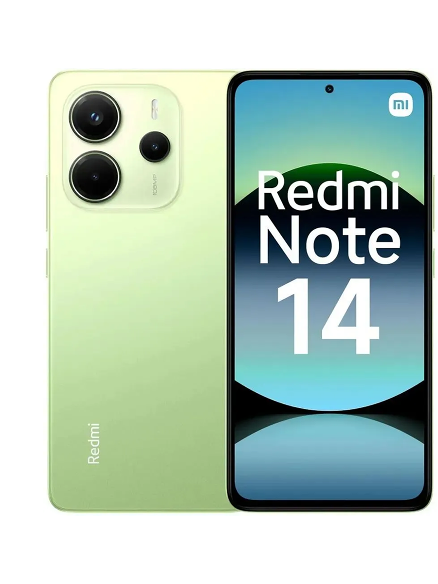 Смартфон Xiaomi Redmi Note 14 8/256Gb Global, Dual nano SIM, NFC, Lime Green (зеленый)