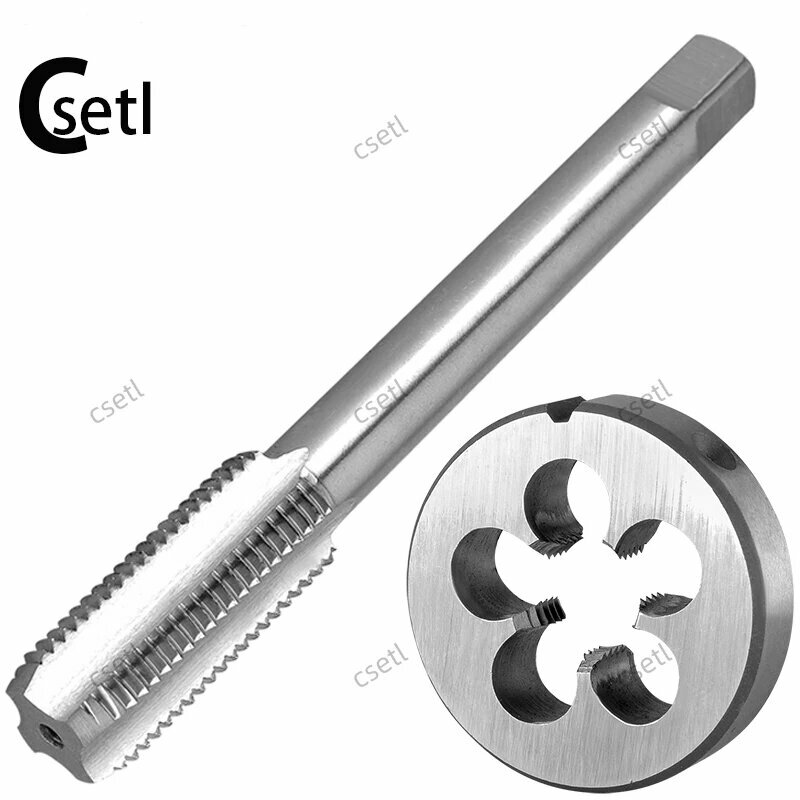 Набор метчиков и матриц Csetl 5/8-20 UN для правой руки, метчик для машинной резьбы HSS 5/8x20 и круглая матрица