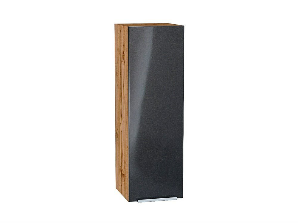 VVT Шкаф верхний с 1-ой дверцей Фьюжн Дуб Вотан, Anthracite, 920, 300 В*Ш*Г 920*300*320, фасад МДФ Anthracite, корпус Дуб Вотан Anthracite