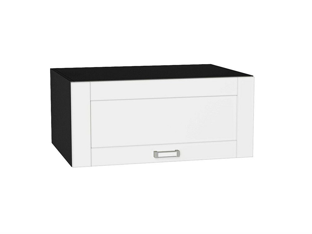 VVT Шкаф верхний горизонтальный глубокий Лофт Graphite, White Silk, 800