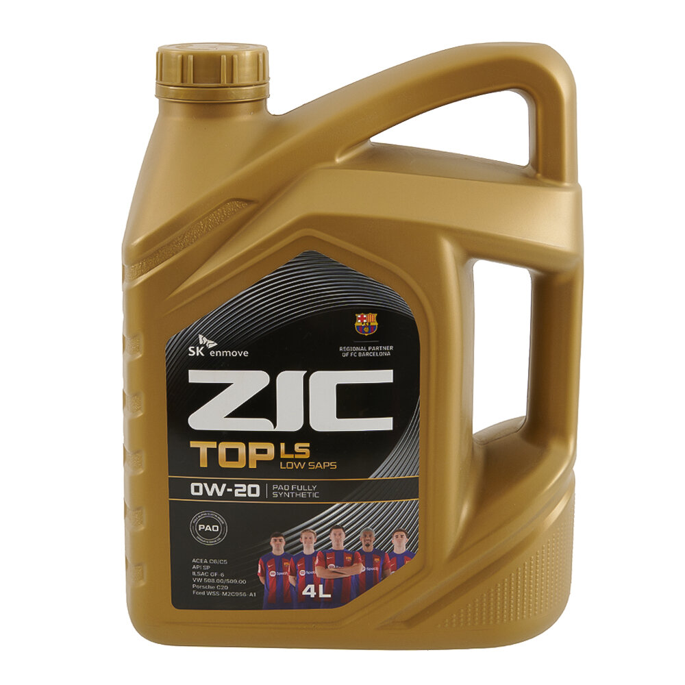 Масло моторное ZIC TOP LS 0W20 синтетика 4 л 162679