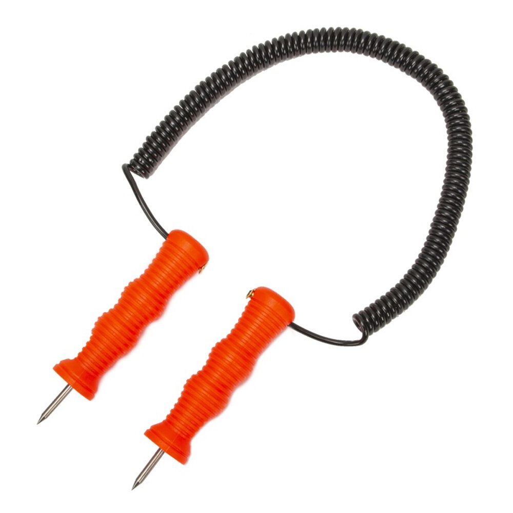 Retractable Safety Picks, Оранжево-красный цвет, Размер 13см/5.1дюйм, Вес 121.5г/4.3унции, Материал ABS и высококарбоновая сталь, 1шт, Аксессуар для ледяной рыбалки и катания на коньках, Ледяной рыбацкий инвентарь