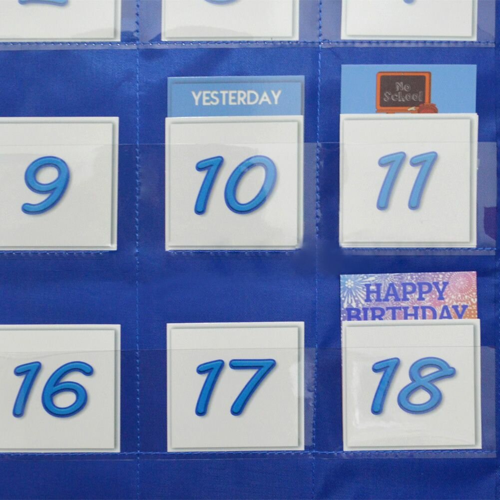 Карманный календарь для школьного класса, настенный календарь и прогноз погоды с 117 карточками, учебные принадлежности, 25,75*33,75 дюйма