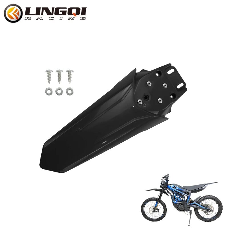 LINGQI аксессуары для мотоциклов, заднее крыло для Talaria Sting MX3 MX4 MX5, эндуро, мотокросс, задний брызговик, защита от брызговика Черный, черный