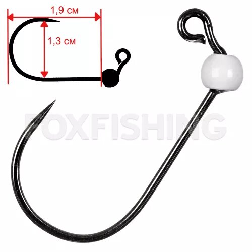 Джиг головки Norstream Trout Jig Head 0,62гр. цв. fluro white 5шт. / вольфрам