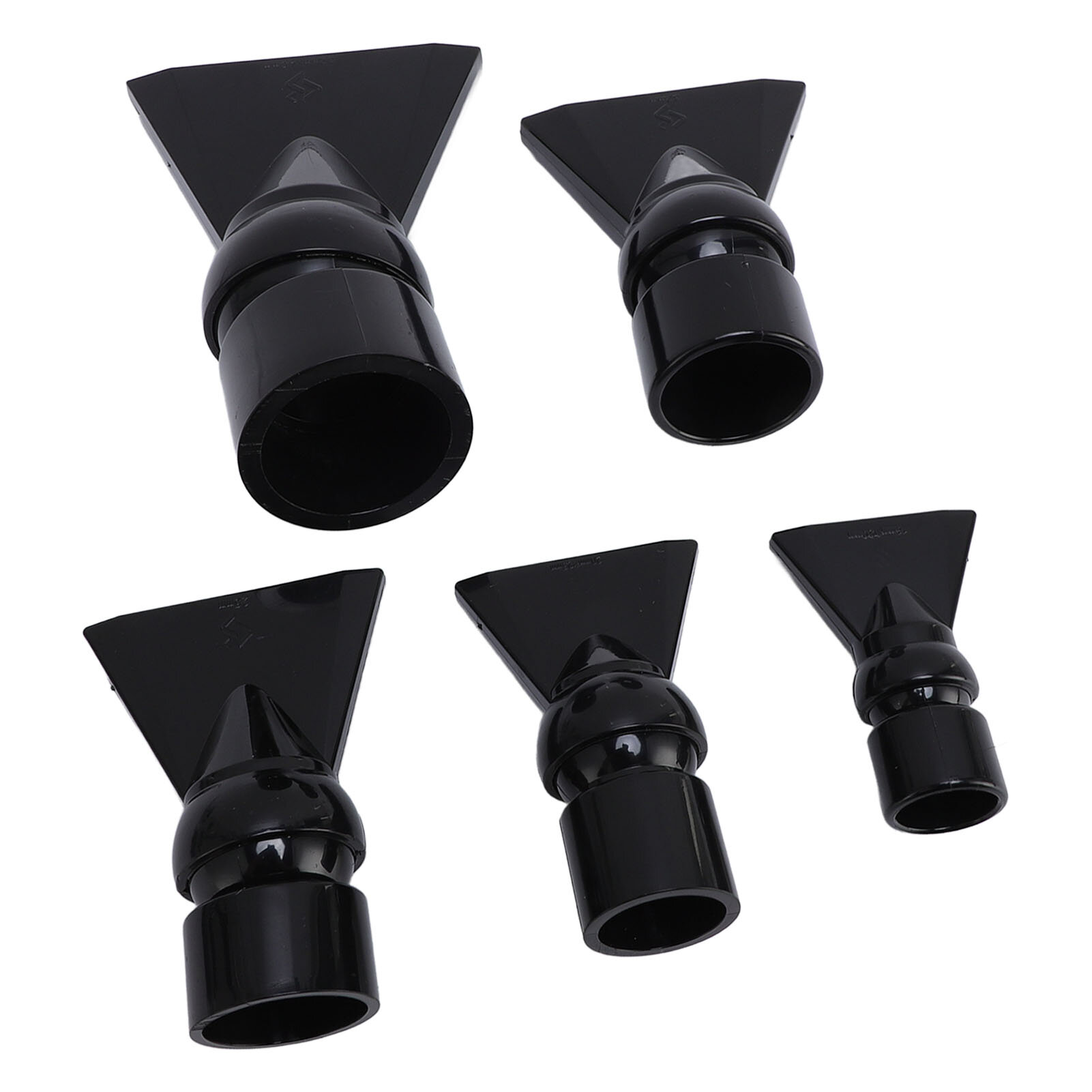 5 шт. набор насадок для аквариума «утконос», прочный пластик, предотвращает быстрый поток воды, выход для воды в аквариуме, плоская насадка «утка», сантехнический фитинг, черный
