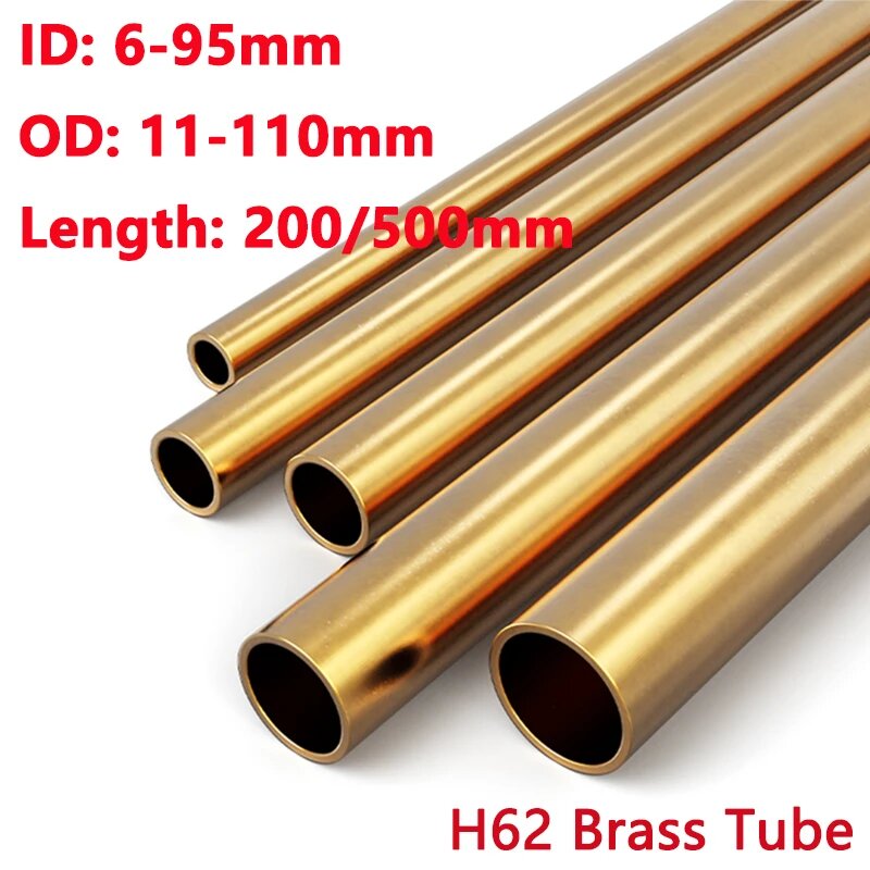 Латунные трубы 11-100 мм, 200/500 мм 12x11x200mm