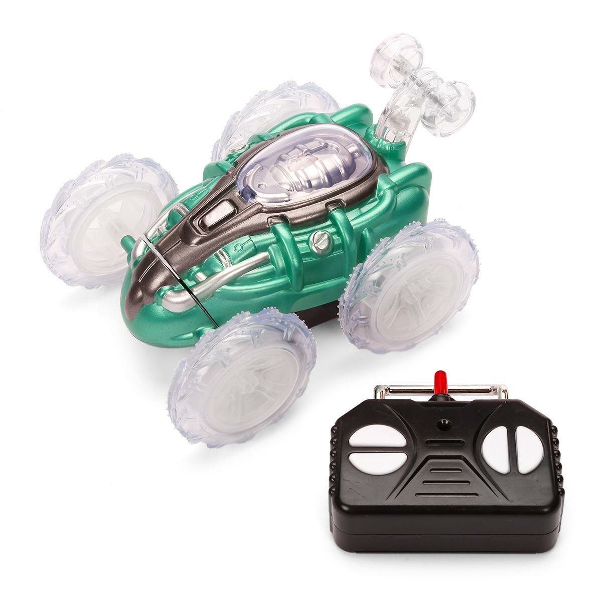 Трюковая радиоуправляемая машина на 2.4G с световыми эффектами, зеленая