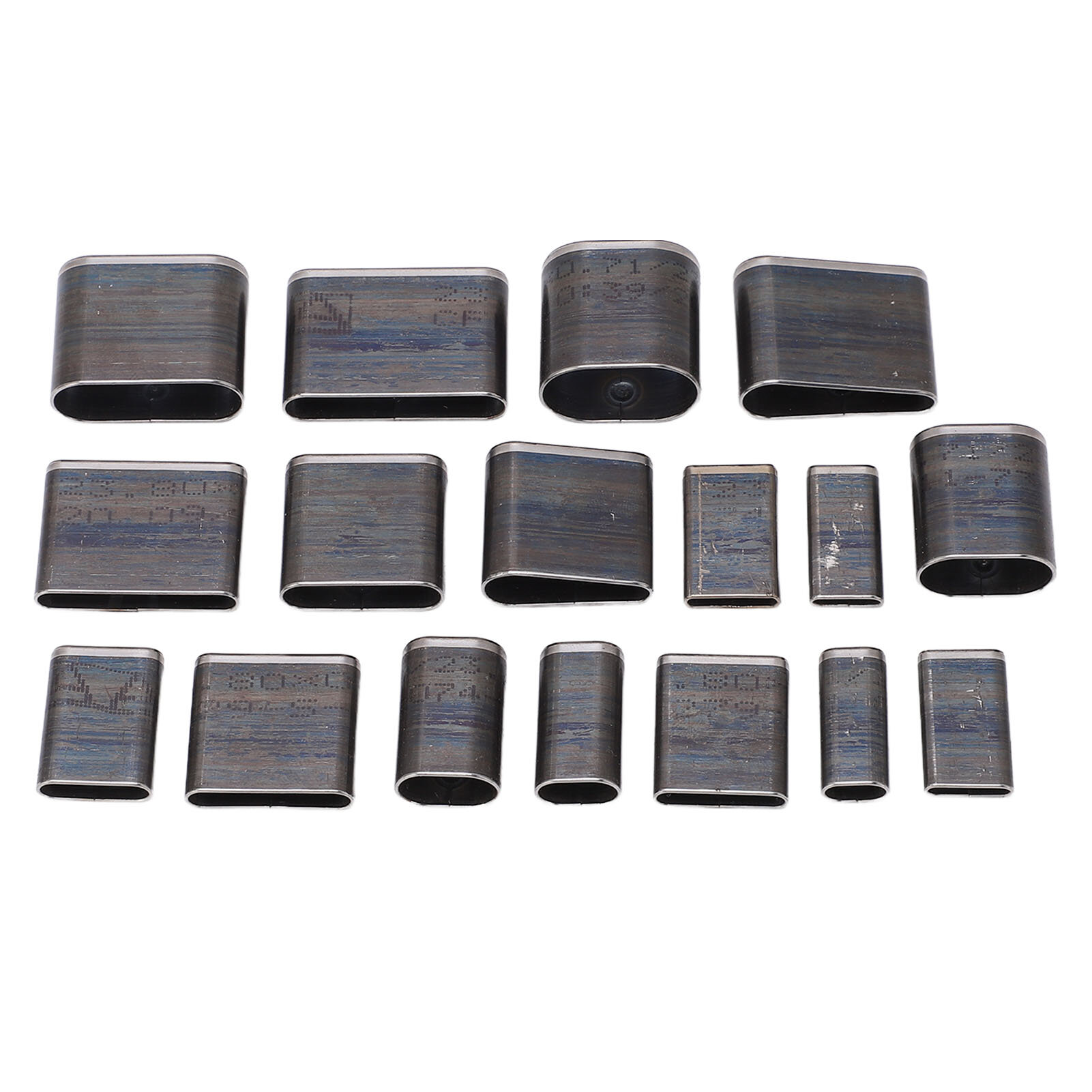 17 Шт Овальный Кожаный Штамповочный Набор Для Штамповки Пресс-Форм Для Резки Прочный Резак С 1 Отверстием Для Перфорации
