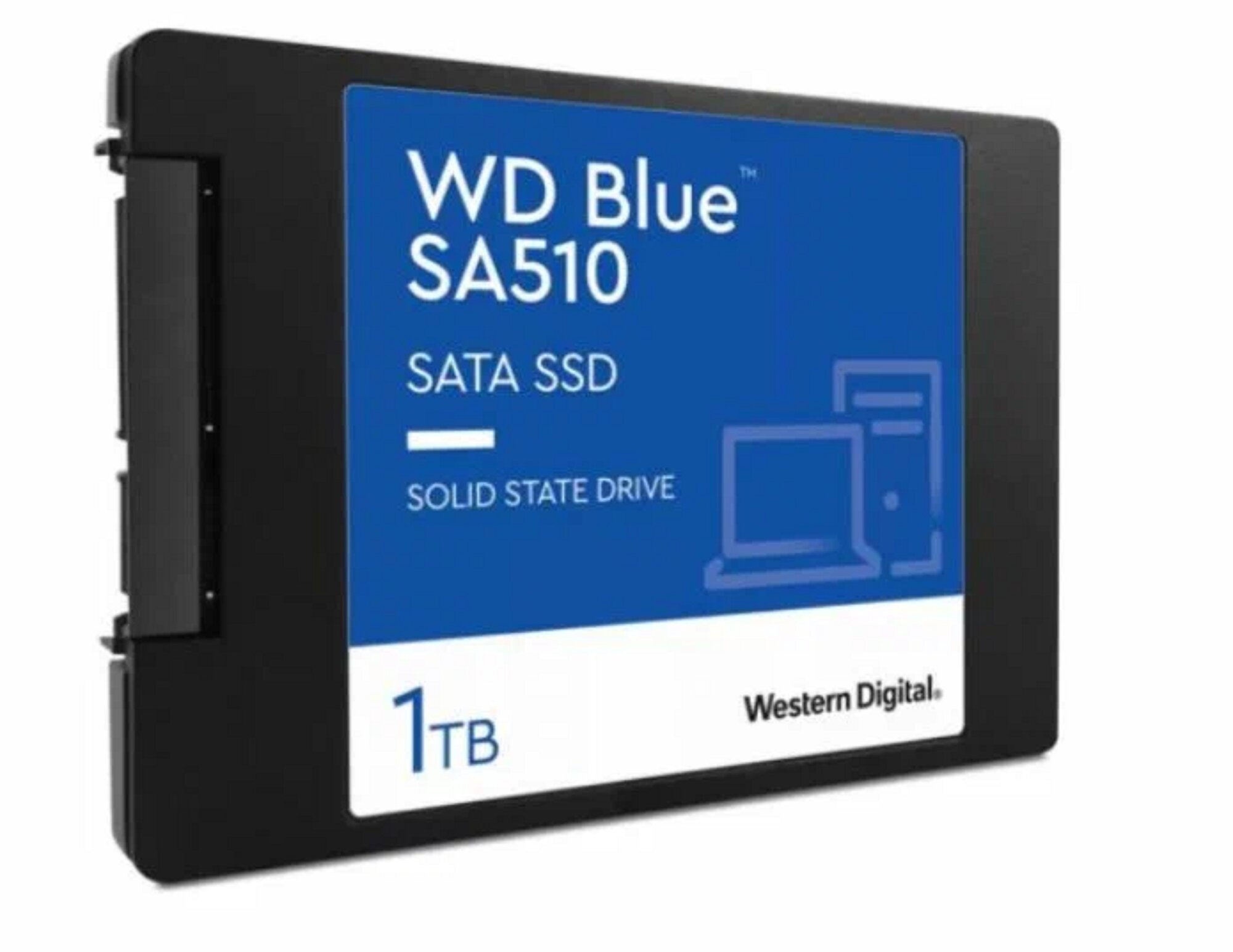 SSD накопитель WD Blue SA510 WDS100T3B0A 1ТБ, 2.5", SATA III, SATA