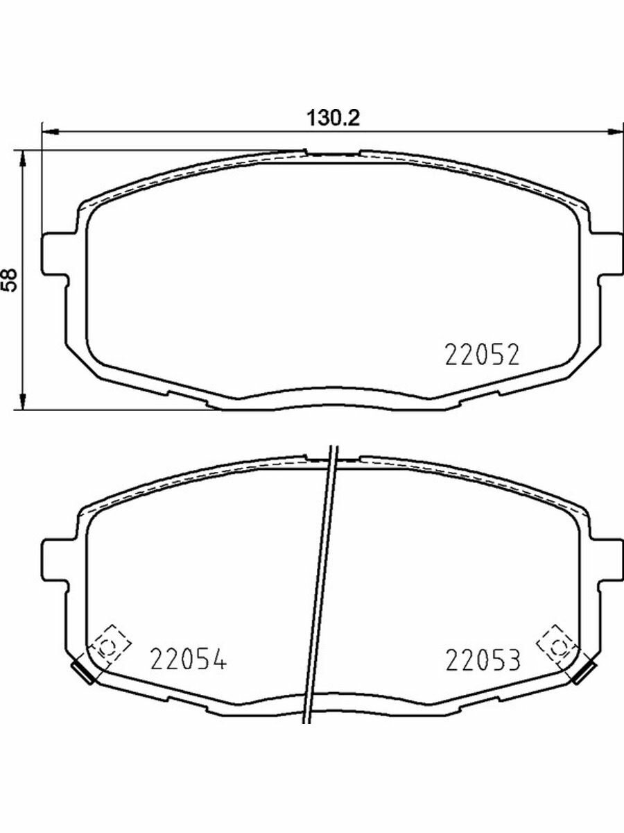 Колодки тормозные дисковые Nisshinbo NP6095 перед для HYUNDAI и KIA