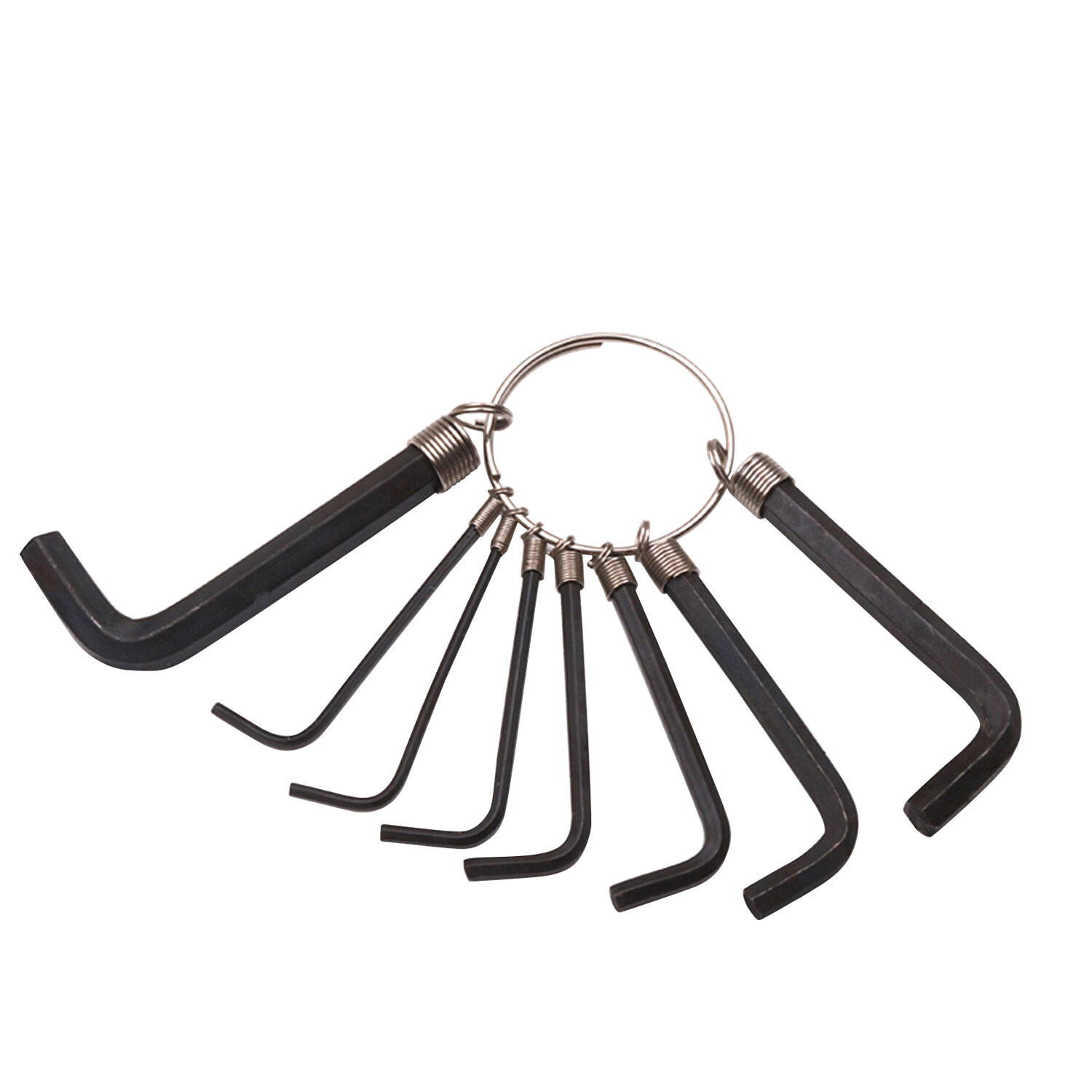 Набор шестигранных ключей для гитары, Carbon , черный цвет, габариты 1.5mm, 1.5mm, 2.0mm, 2.5mm, 3.0mm, 4.0mm, 5.0mm, 6.0mm, размер упаковки 18.5*12.5*1cm, вес упаковки 56g, для акустической фолк гитары, лутеров, регулировки грифа, стержня стропы