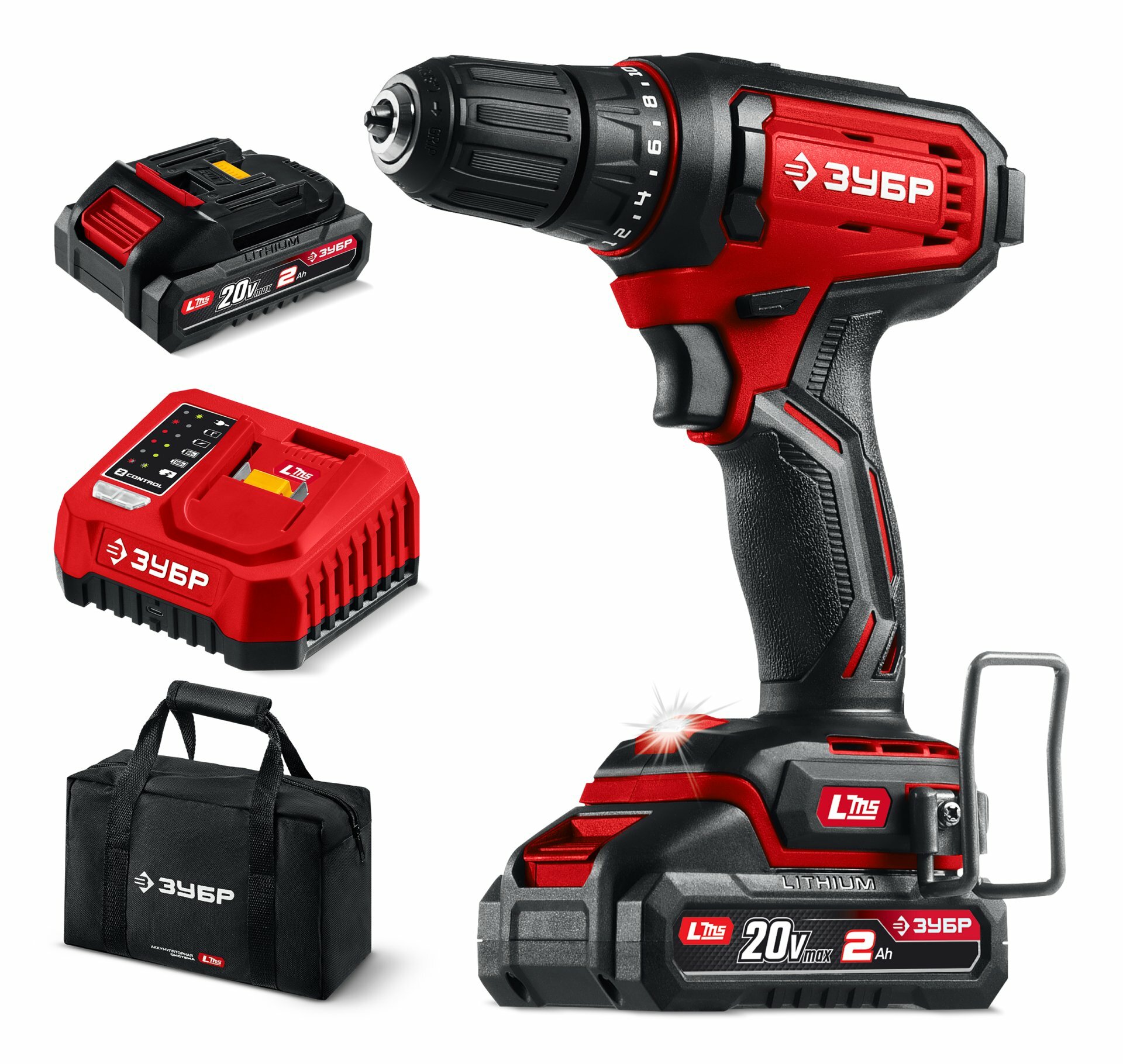 Шуруповерт аккумуляторный ЗУБР ДШ-40-22