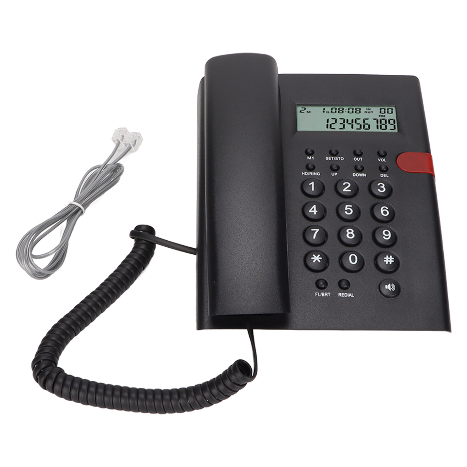 K010A-1 Проводной телефон с функцией идентификации вызывающего абонента Hands Free Calling Настольный стационарный телефон для домашнего офиса в отеле