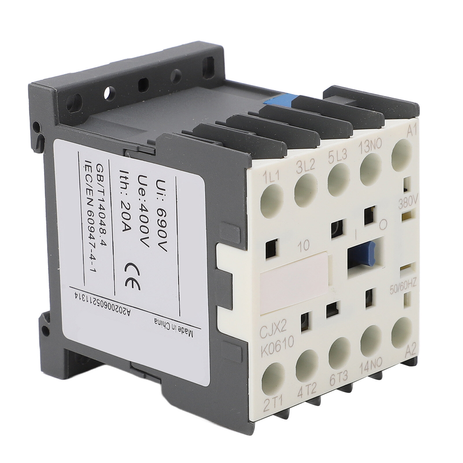 Контактор переменного тока 6А, 380В, с усиленными контактами