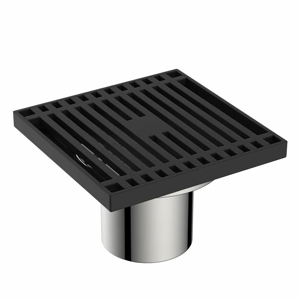 Сливной трап для душа Diadonna с защитой от запаха DS43-100BL душевой трап, нержавеющая сталь, сухой затвор