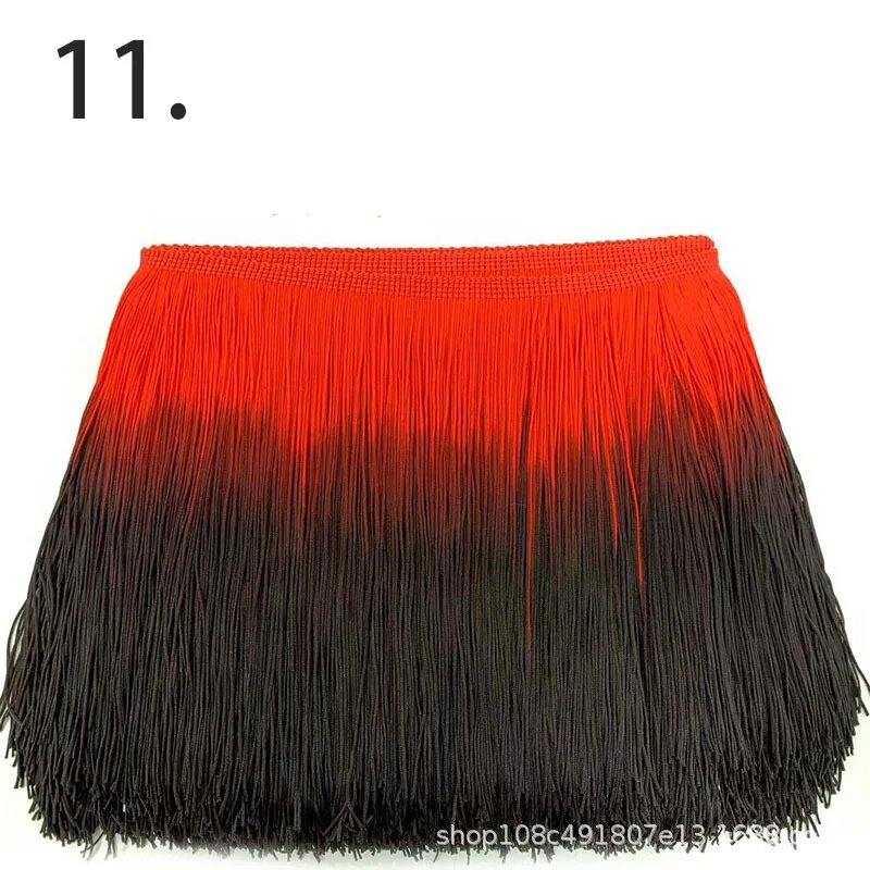 Кружевная бахрома с кисточками, 20 см, вискоза 11