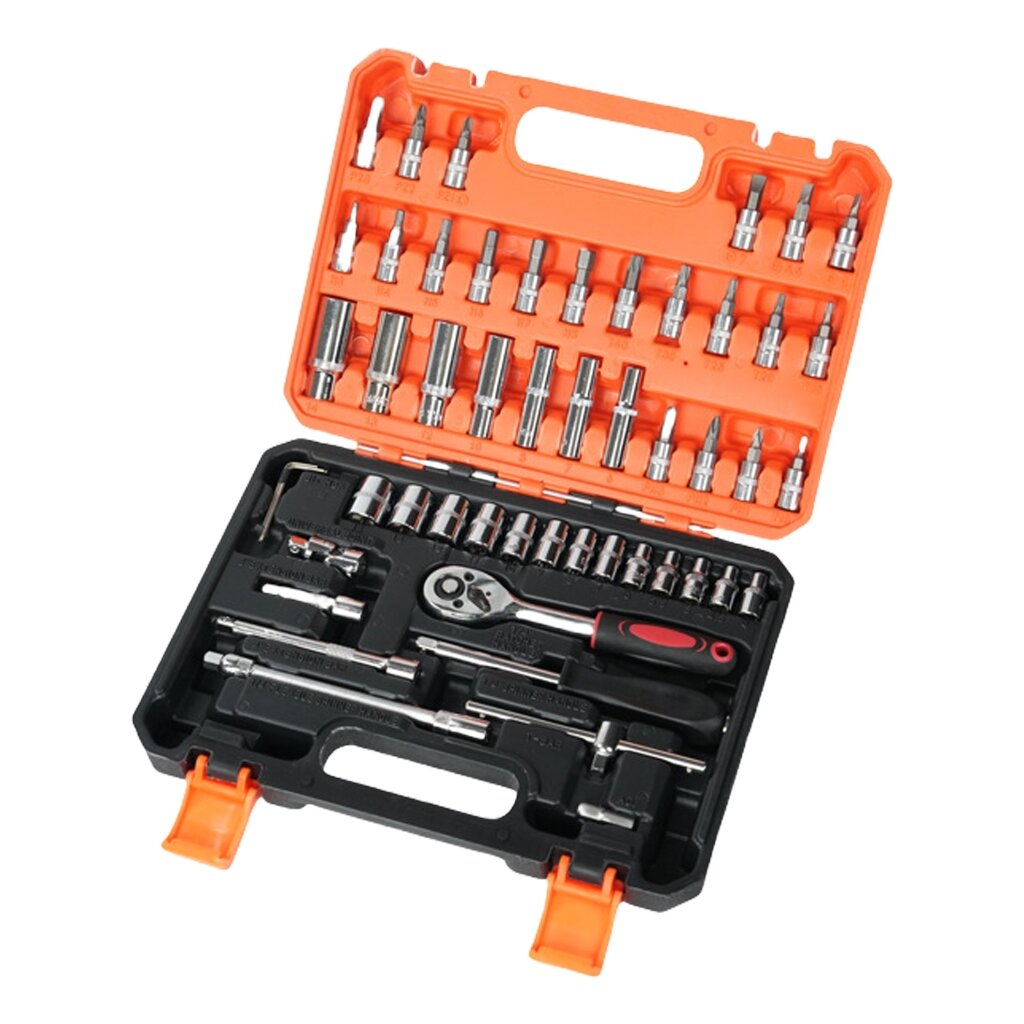 53 предмета набор инструментов для ремонта дома с головками и трещоточным ключом для сборки мебели и использования на улице