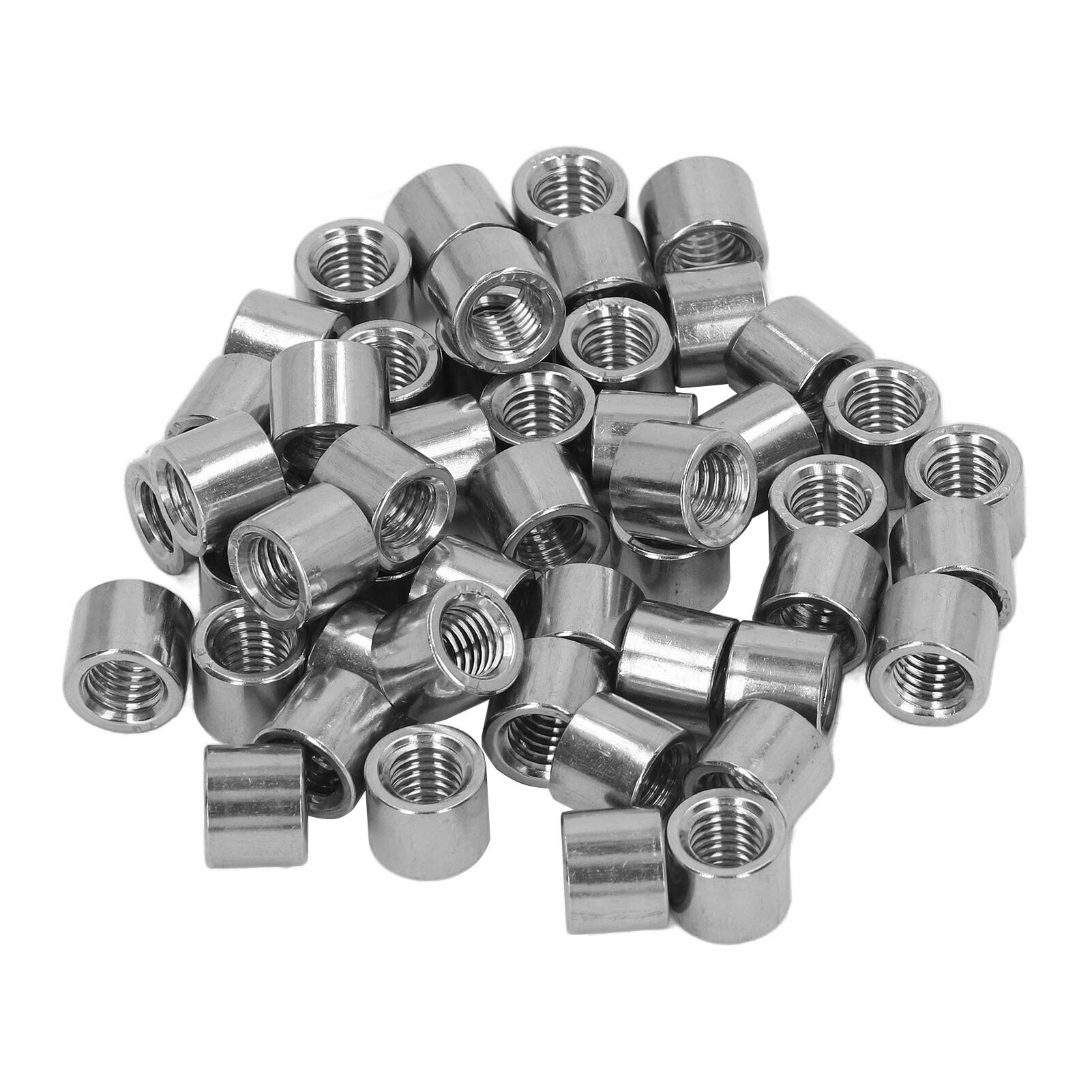 50 шт. соединительных гаек с внутренней резьбой M8, прочный портативный комплект соединительных гаек из нержавеющей стали для обслуживания.