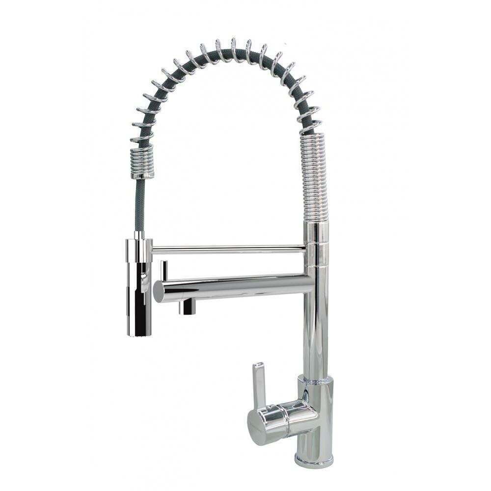 Смеситель для кухни с гибким изливом и подключением фильтра Florentina аква 333.31Н.2113.910, хром