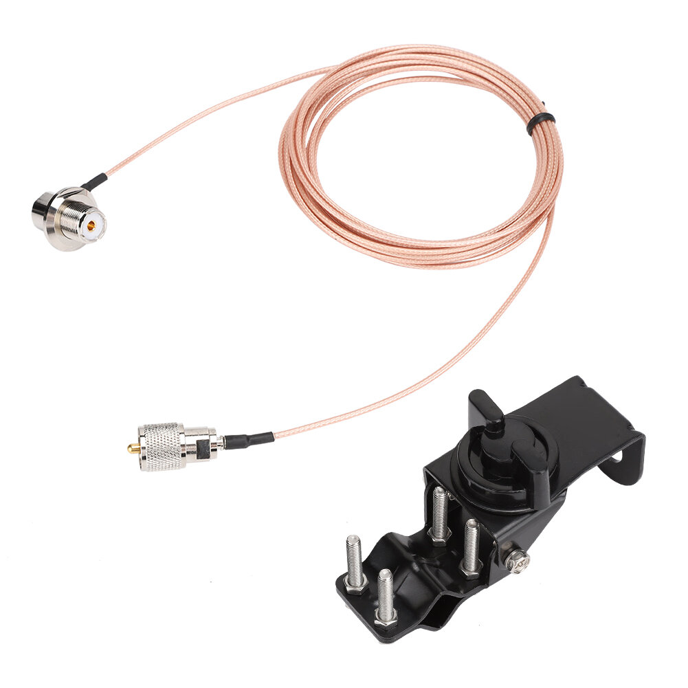 Крепление автомобильной антенны RB46 с фидером 5M, черное аксессуары для двухсторонней радиосвязи